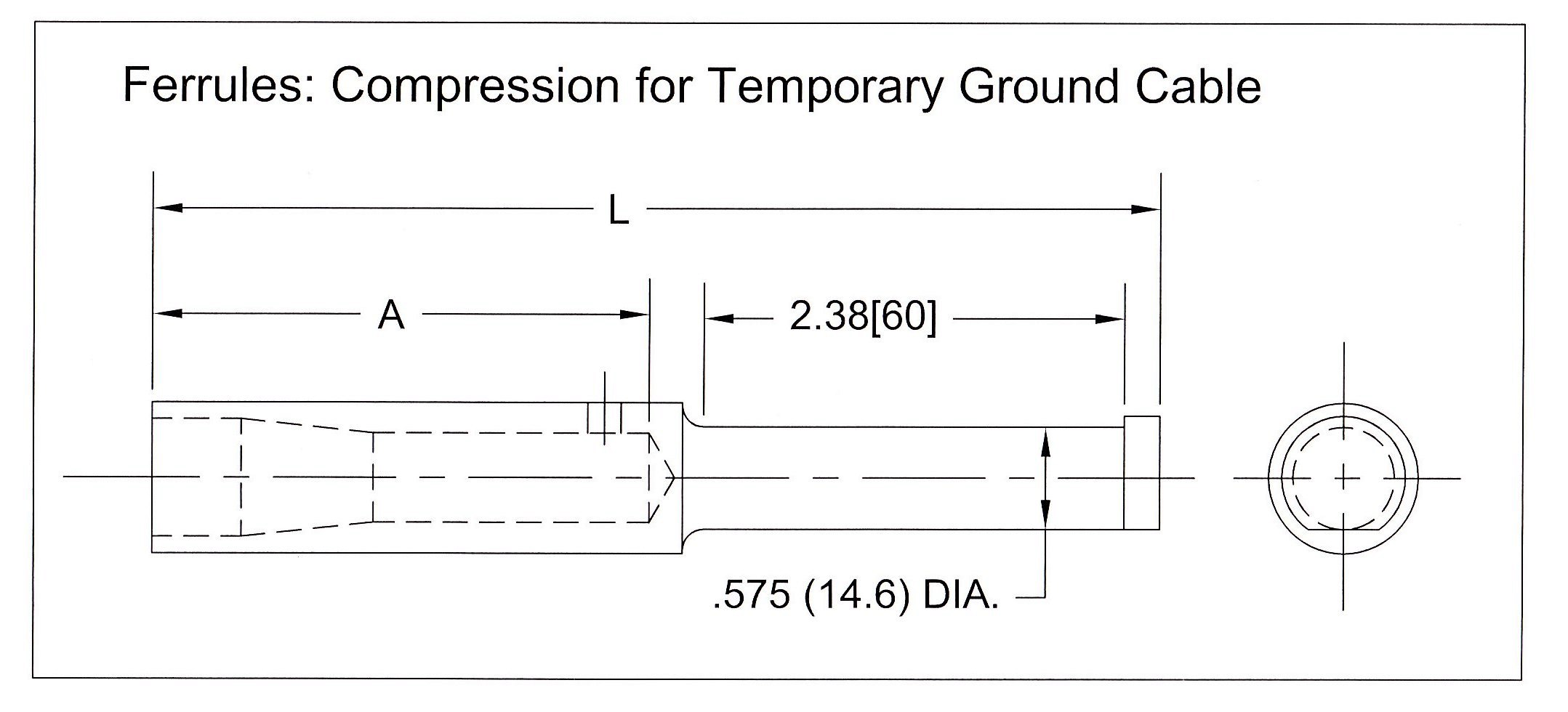 Ferrules: Compression For Temporary Ground Cable :: Slacan